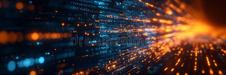 Dark Abstract Technology Background with Translucent Program Code Stock Photo - Image of ...