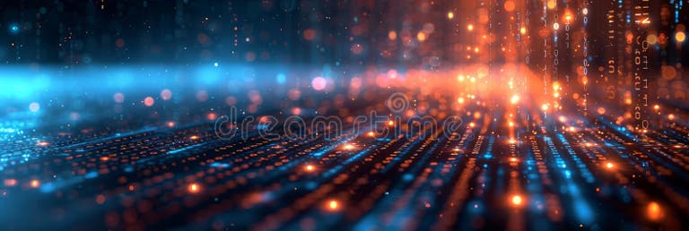 Dark Abstract Technology Background with Translucent Program Code Stock Image - Image of ...