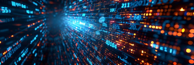 Dark Abstract Technology Background with Translucent Program Code Stock Photo - Image of ...