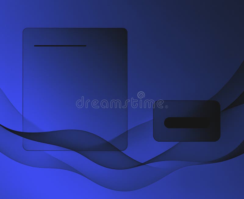 Dark Abstract UI Background with Transparent Elements Stock Photo ...