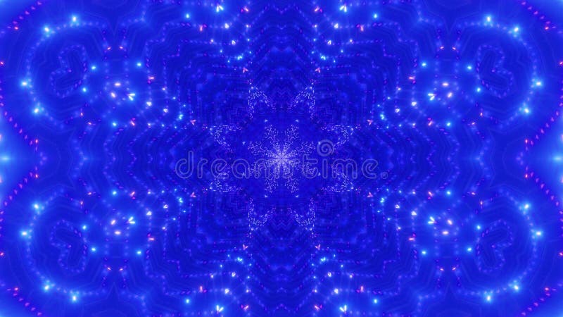 Dark Abstract Visual Effect Neon Dots 3d Illustration Background ...