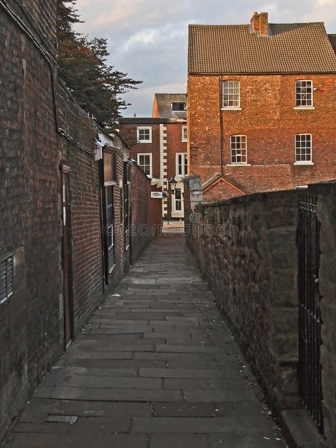 Dark Alley stock image. Image of clouds, lane, alley, dusk - 425547