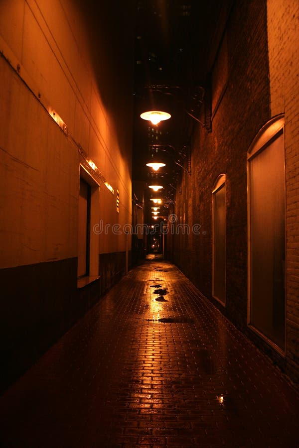 Dark Alley stock image. Image of narrow, vertical, alley - 6713141