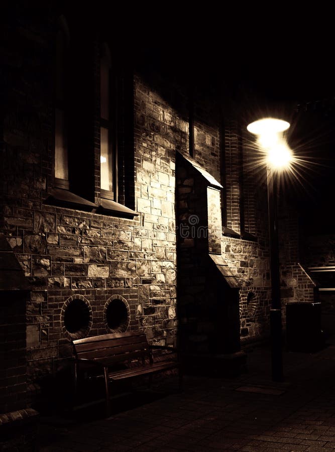 Dark Alley stock photo. Image of perspective, mystery - 9051696