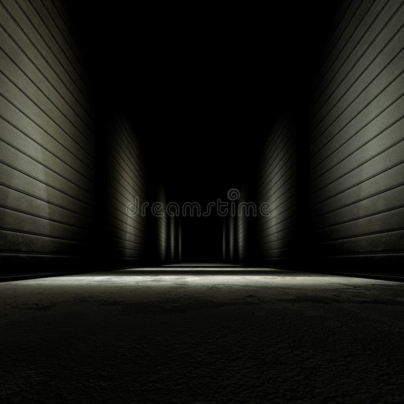 Dark alley. stock illustration. Illustration of abstract - 51902540