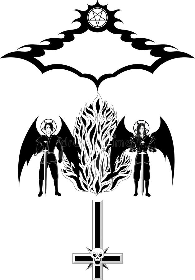 Dark Angels stock vector. Illustration of magic, light - 50376939