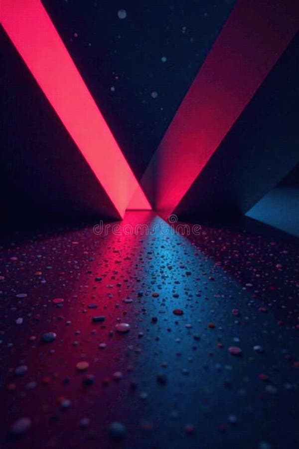 Dark, Angular Shapes Intersect, Creating Depth , Silver, Lines Stock ...