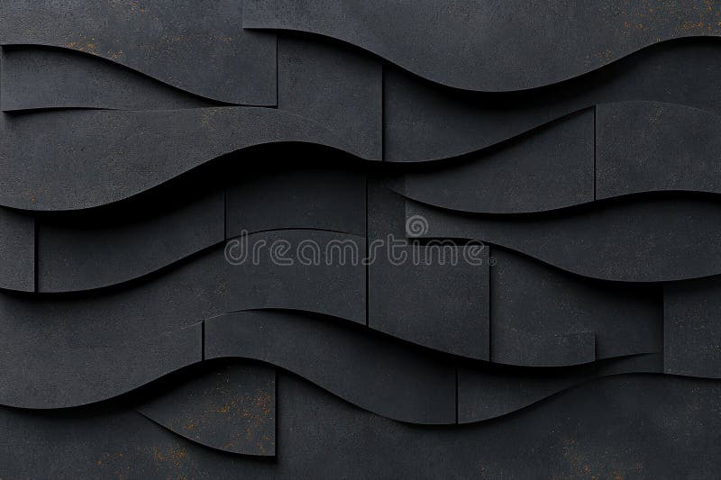 Dark Anthracite Concrete Texture Background with Waves Seamless Pattern ...