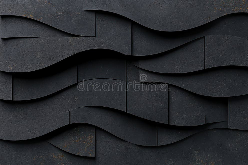 Dark Anthracite Concrete Texture Background with Waves Seamless Pattern ...