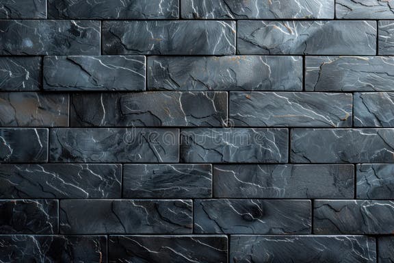 Dark Anthracite Gray Rectangular Brick Subway Tiles Texture - Wide ...