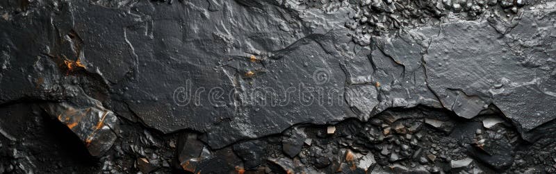 Dark Anthracite Stone Concrete Texture - Panoramic Banner with Long ...