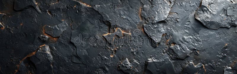 Dark Anthracite Stone Concrete Texture - Panoramic Banner with Long ...