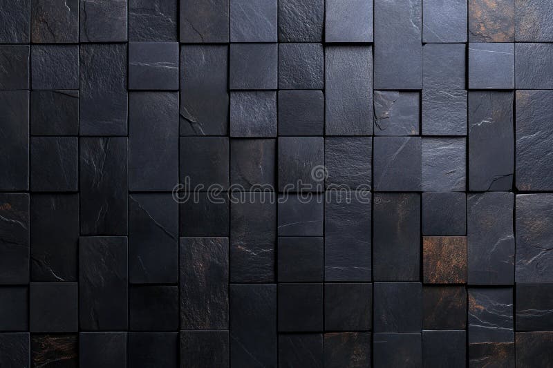 Dark Anthracite Stone Concrete Tiles Texture Background Panorama Banner ...