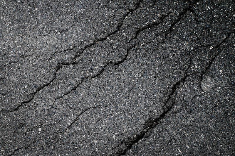 Dark Asphalt Crack by Earthquake Stock Photo - Image of texture, dark ...