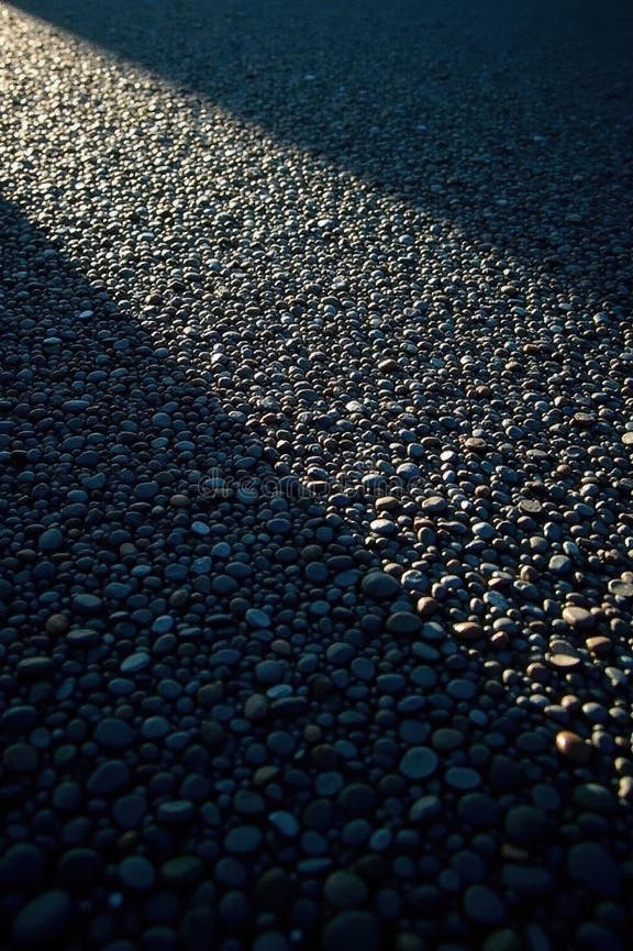 Dark Asphalt, Fine Granular Texture; Shadowed Areas , Dark Background ...