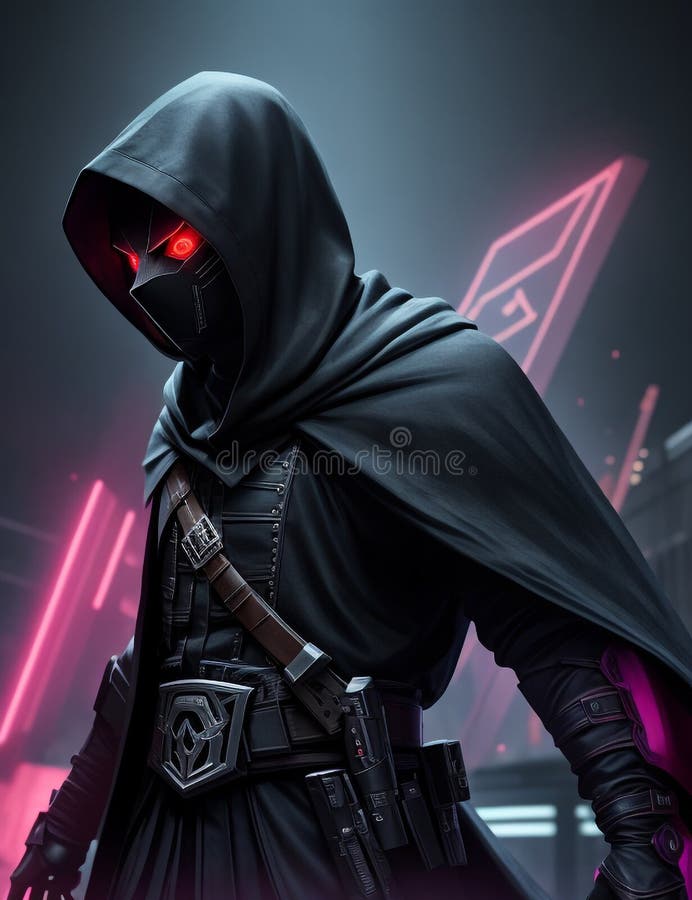 Dark assassin stock illustration. Illustration of hitman - 328791955