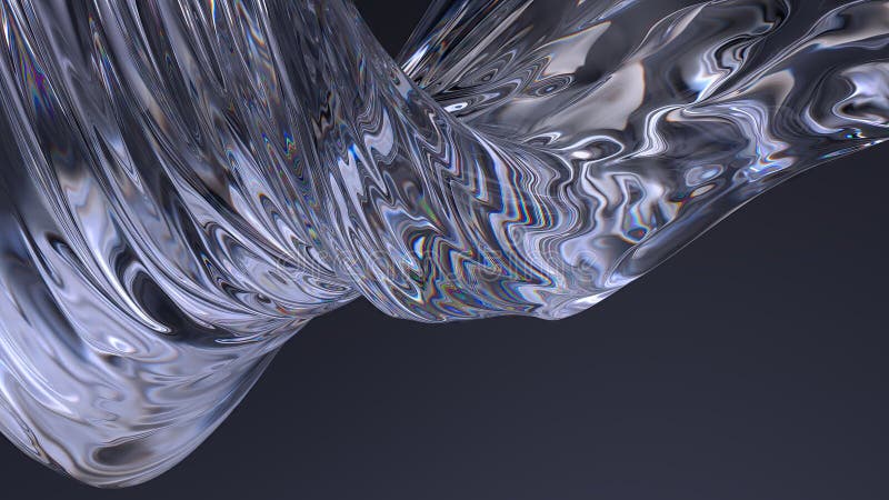 Dark Atmosphere Clear Glass Chic Calm Elegant Modern 3D Rendering ...