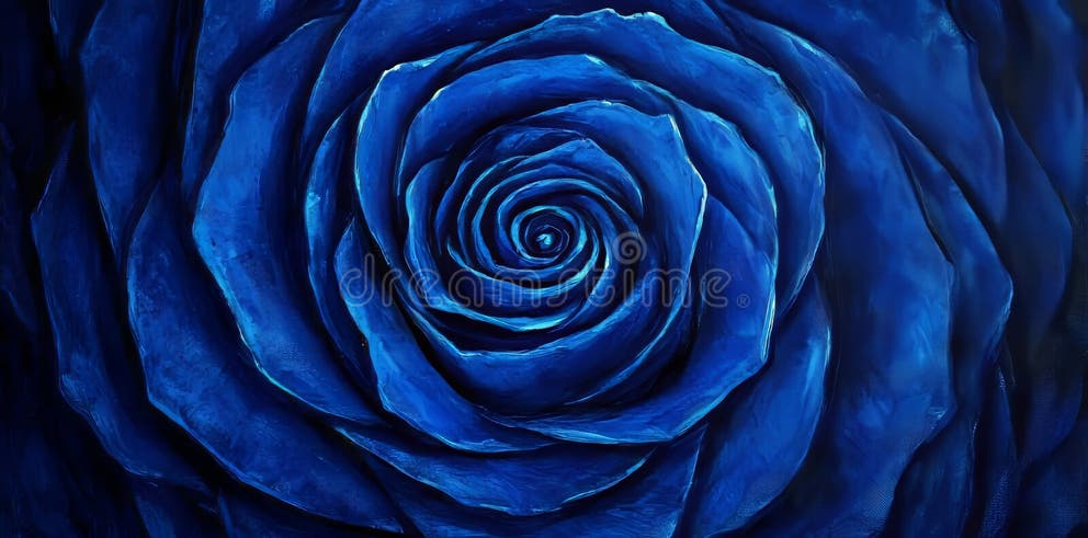 A Dark Backdrop with a Blue Abstract Whirlpool Design, Complete with ...