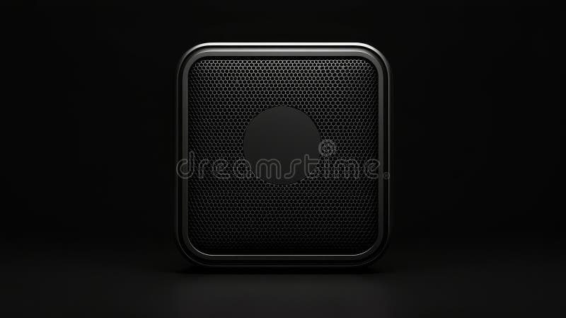 A Dark Backdrop Highlights the Modern Audio Technology of a Sleek Black ...