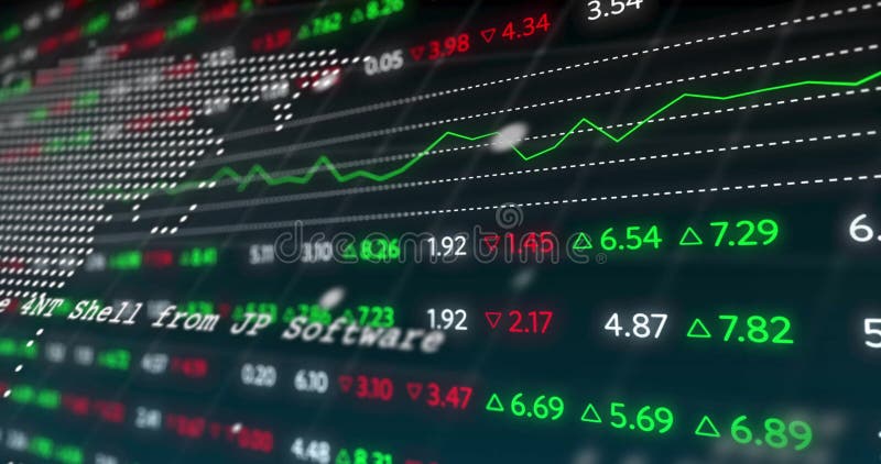 Dark Backdrop Showing Dotted Map Scrolling Data and Code, Trend Line ...