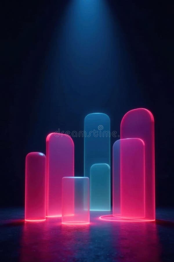 Dark Backdrop, Single Spotlight, Translucent Shapes , Art, Contrast ...