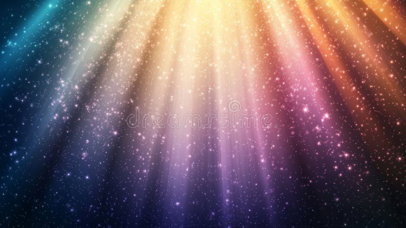 In a Dark Background, Abstract Lights and Patterns Create an Energy and ...