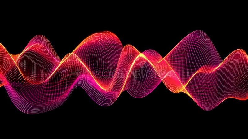 Dark Background Abstract Waves Crimson Blue Flow Stock Photos - Free ...