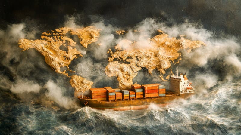 On a Dark Background, an Abstract World Map is Visualized in Teal and ...