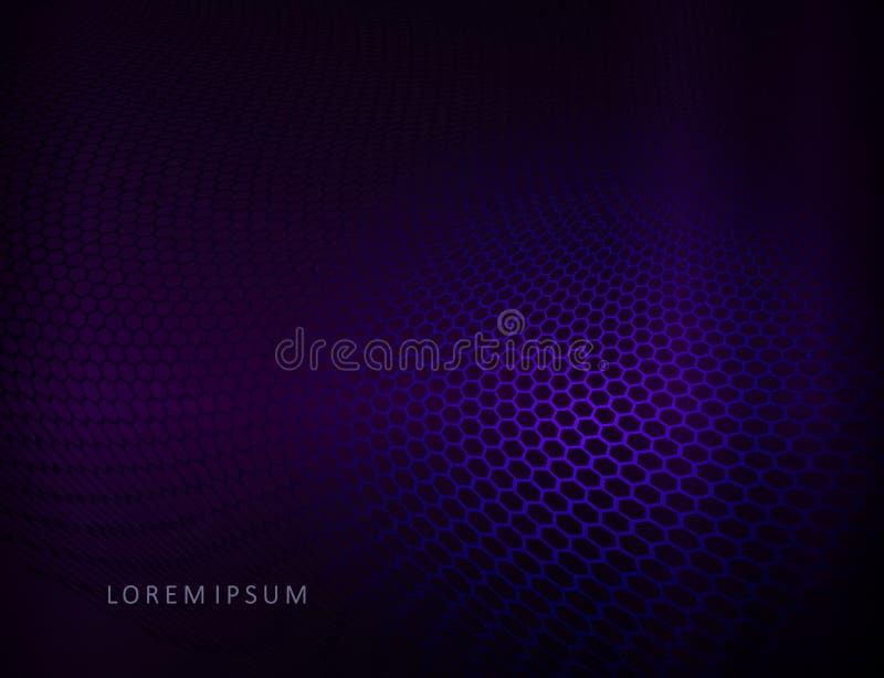Dark Background with Blue Gradient, Mesh Abstract Waves Stock Vector ...