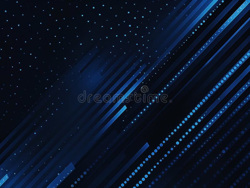 Abstract Blue Digital Lines and Dots Stock Photo - Image of dots ...