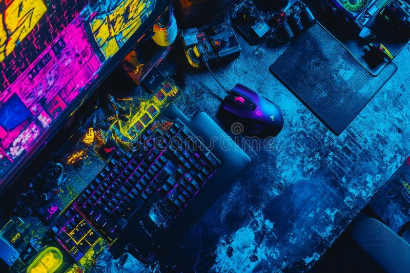 276 Neon Game Controller Dark Background Stock Photos - Free & Royalty ...