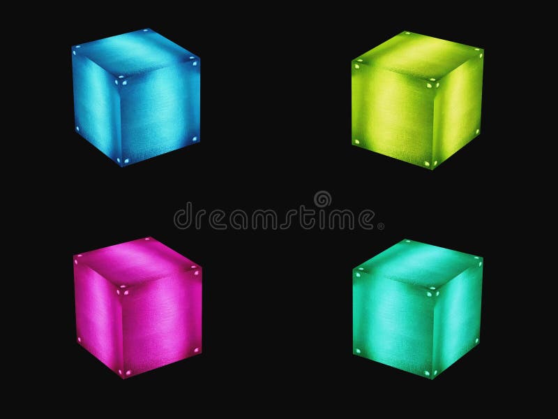 Background Multi Colored Four Cubes Stock Illustrations – 12 Background ...