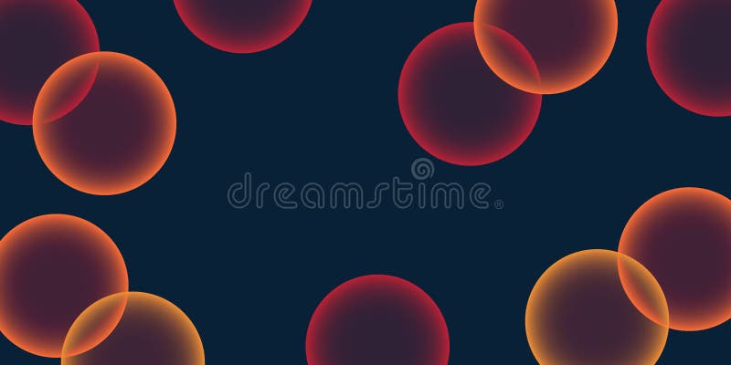Dark Background, Header or Banner Design with Large Red, Orange and ...