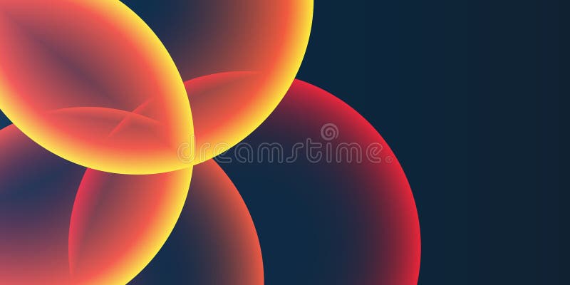 Dark Background, Header or Banner Design with Large Red and Orange ...