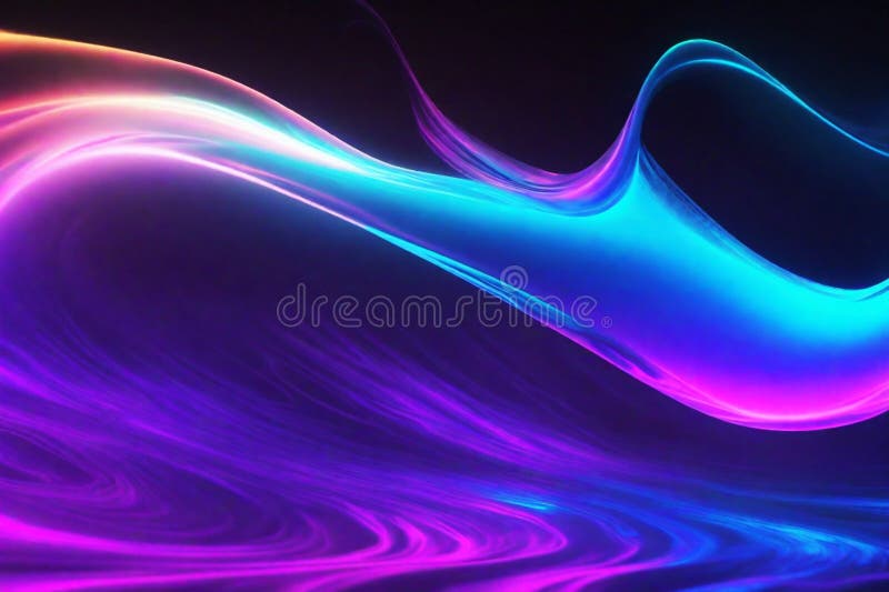 Dark Background with Laser Flares in Bright Colors Stock Illustration ...