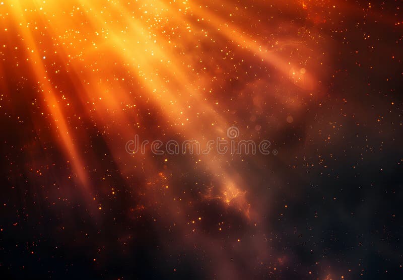 Dark Gradient Background with Light Rays and Nebula Stock Illustration ...