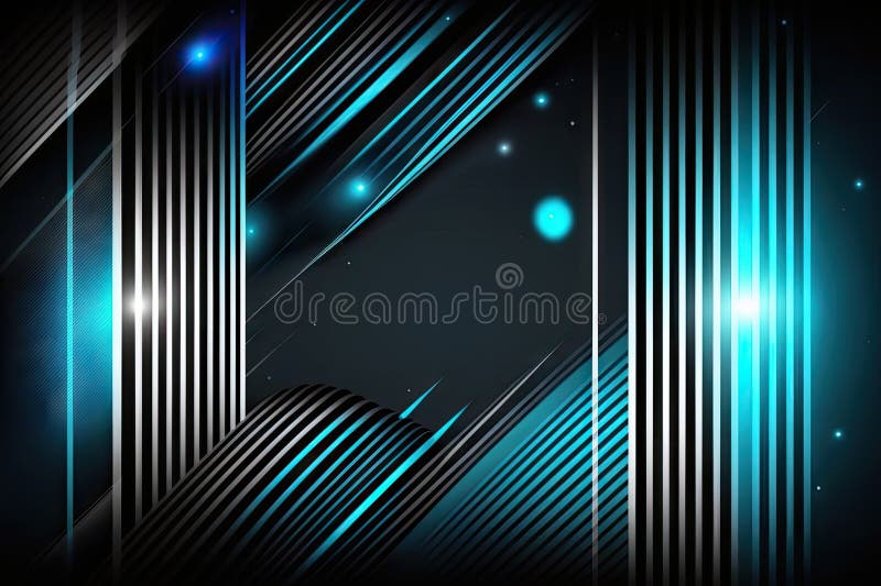 Dark Background with Lines and Spotlights Neon Light Night Stock ...