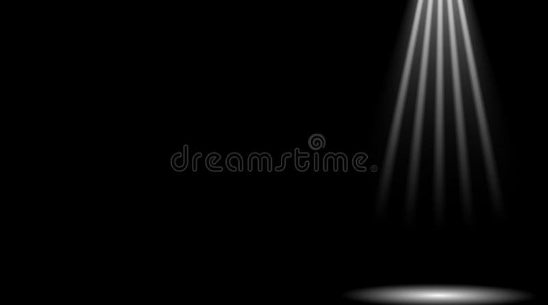 Dark Background with Lines and Spotlights in Studio, Light Flare ...