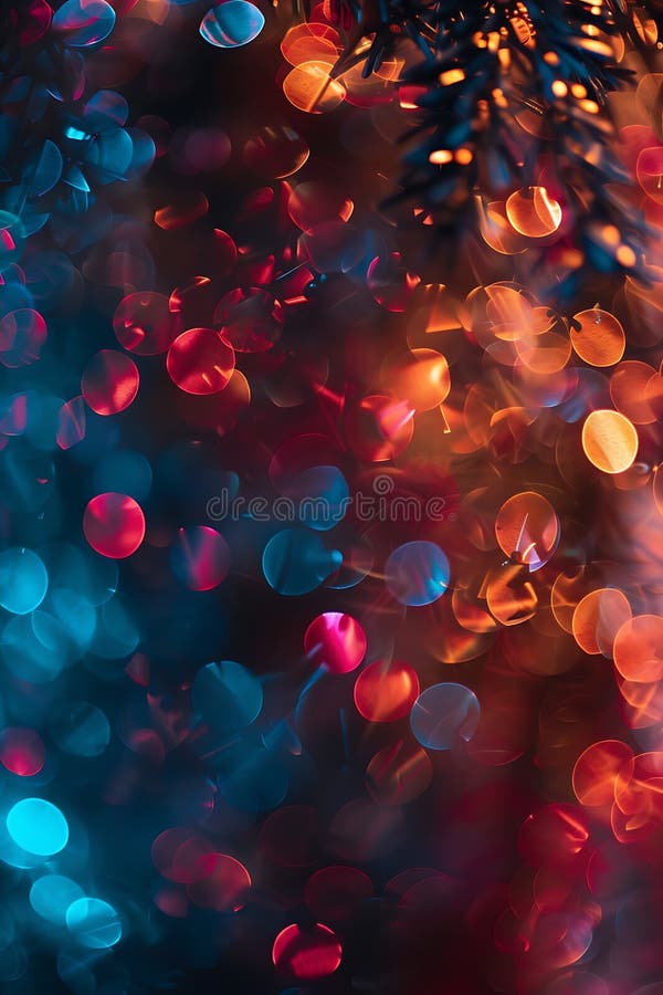Dark Background with Multicolored Light Blur Gradient Stock ...