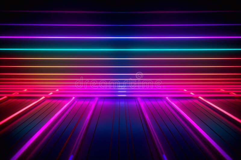 Dark neon effect stock illustration. Illustration of graphic - 301032589