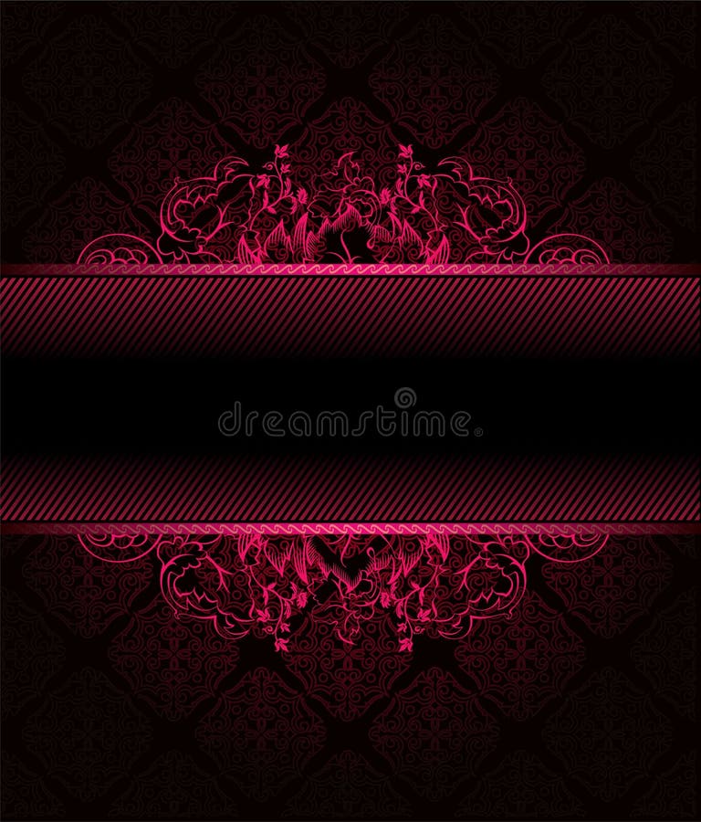 Dark background with pink stock vector. Illustration of message - 9563900