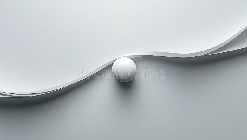 On a Dark Background, a Product is Showcased with a White Sphere ...