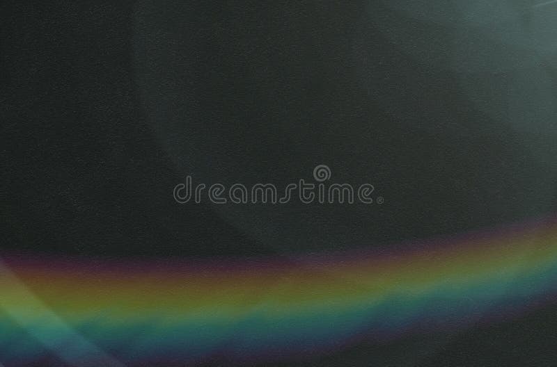 Dark Background with a Rainbow. Part of the Rainbow on a Dark Abstract ...