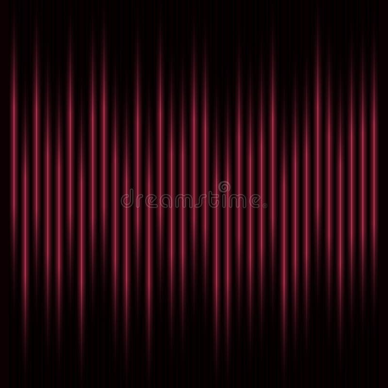 The Dark Background with Red Neon Lines Stock Illustration ...