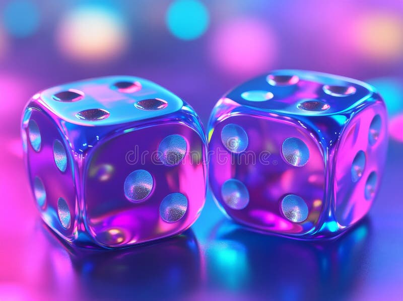 White Rolling Dice 3d Rendering Isometric Icon. Stock Vector ...