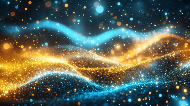 A Dark Background Serves As the Setting for an Abstract Representation ...