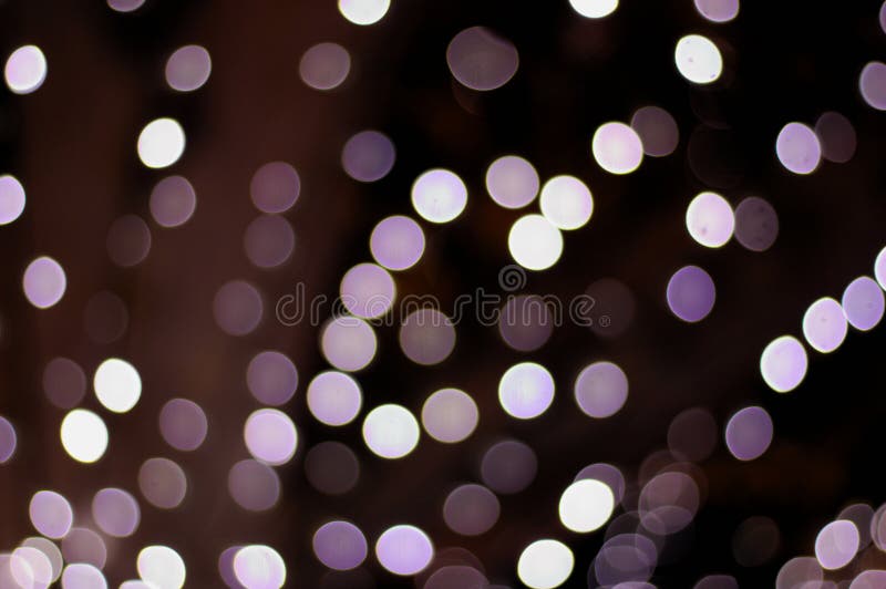 Dark Background with Small Round Lights on Bokeh Stock Photo - Image of ...