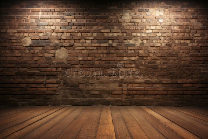 Dark Background with Textured Black Brick Wall for Graphic Design and ...
