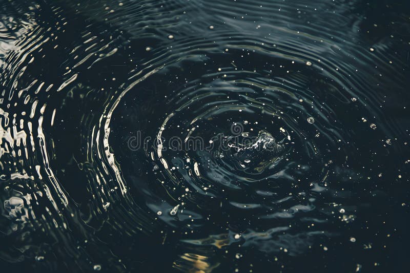 Dark Water Ripples with Subtle Dust Stock Illustration - Illustration ...
