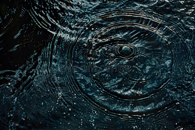 Dark Water Ripples with Subtle Noise Stock Illustration - Illustration ...